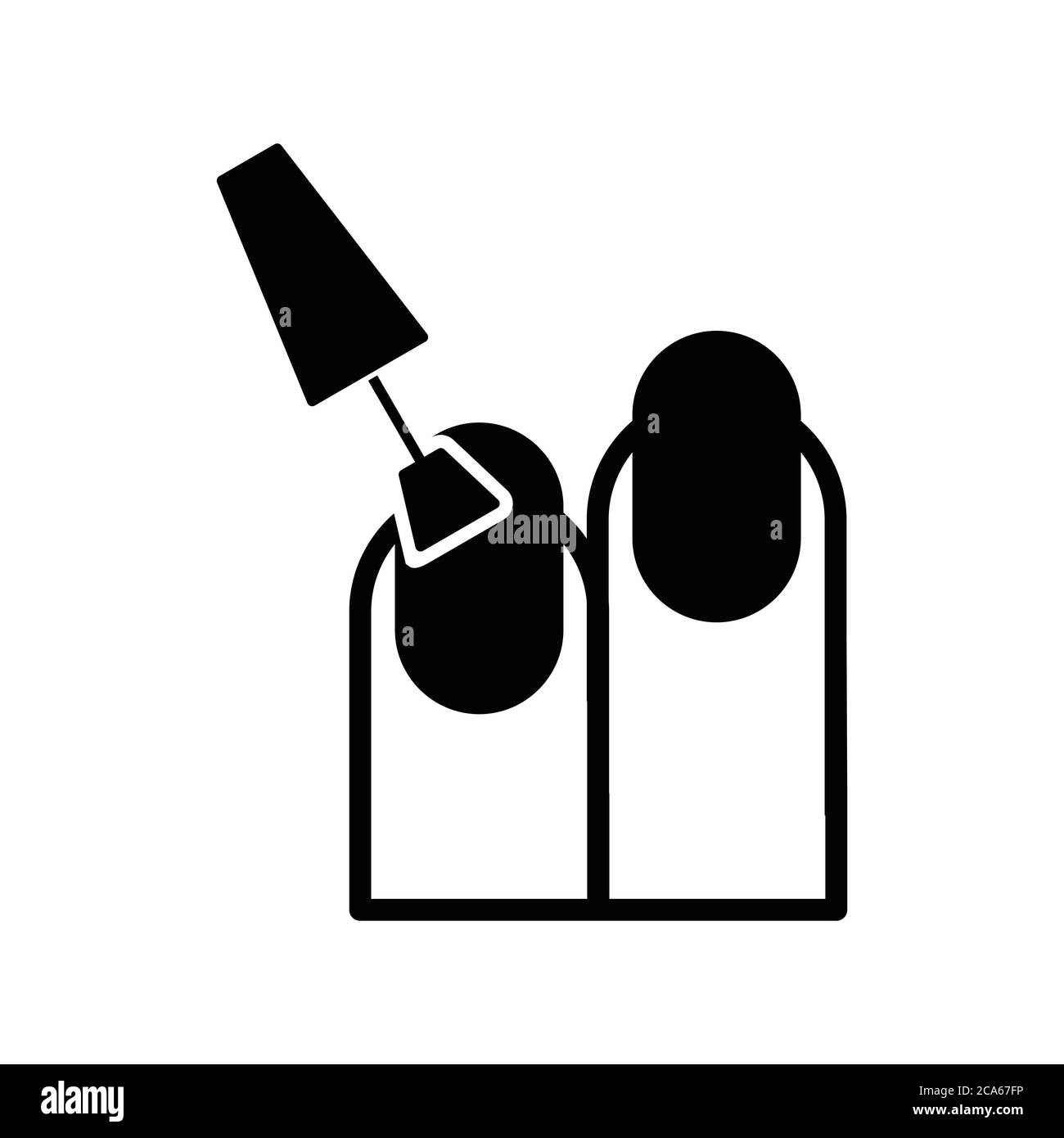 nail art beauty icon vector Stock Vector Image & Art - Alamy