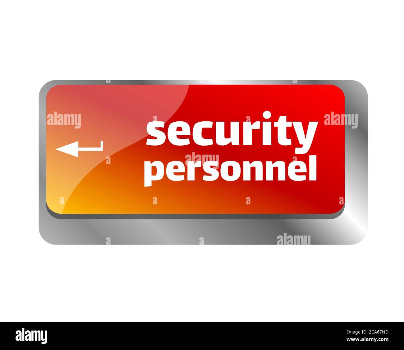 Security concept. Button on modern computer keyboard. Security ...