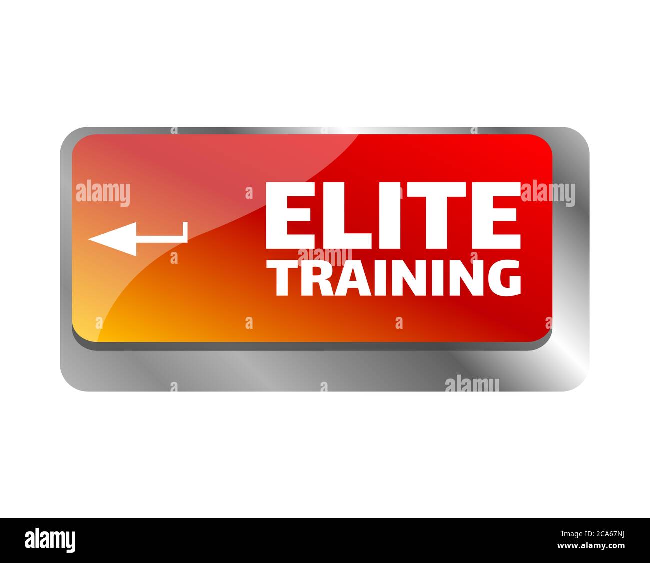 Training concept. Button on modern computer keyboard. Elite training ...