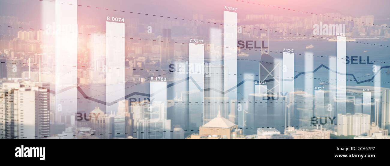 Trading Finance stock market graph chart diagram business forex ...