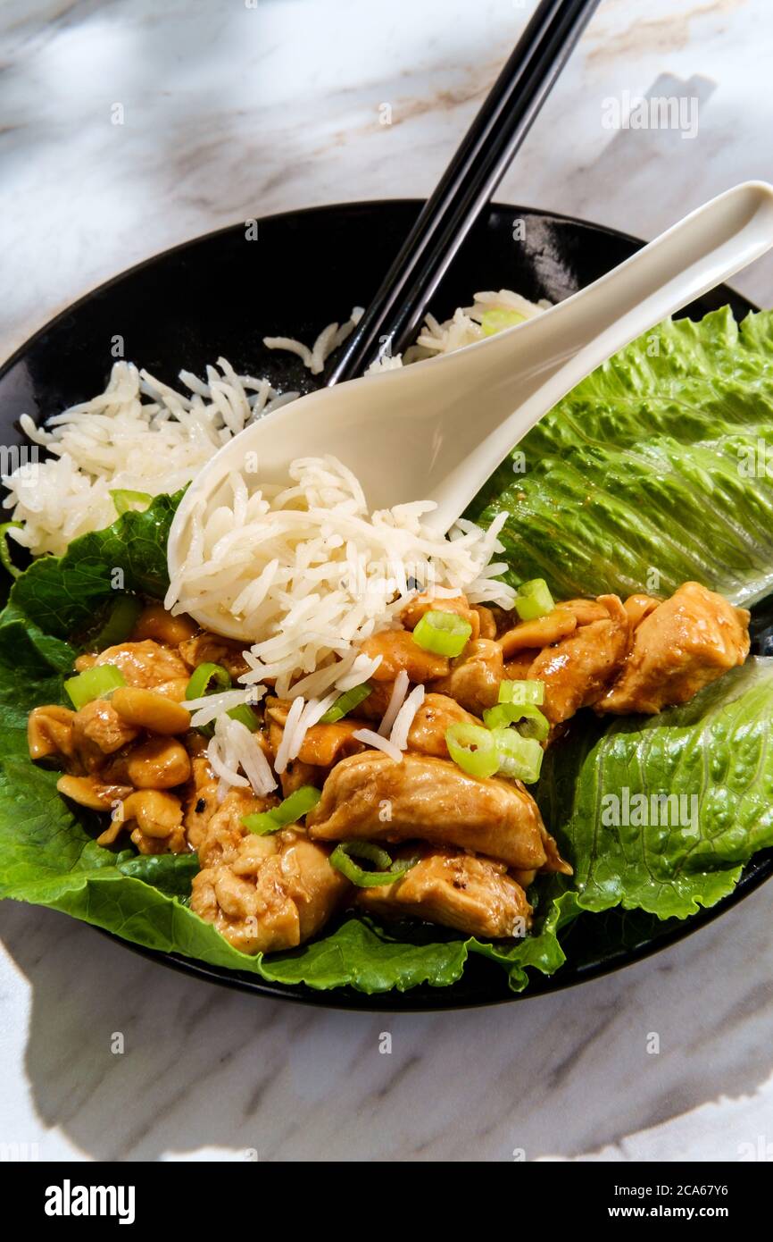 Chinese lettuce wrap hi-res stock photography and images - Alamy