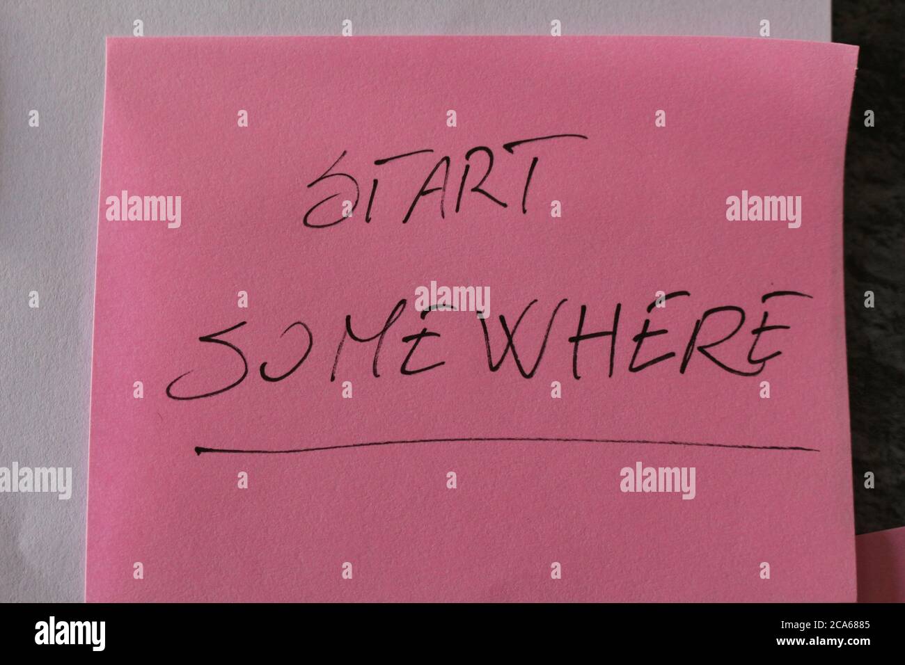 Post-it with motivational phrases Stock Photo - Alamy