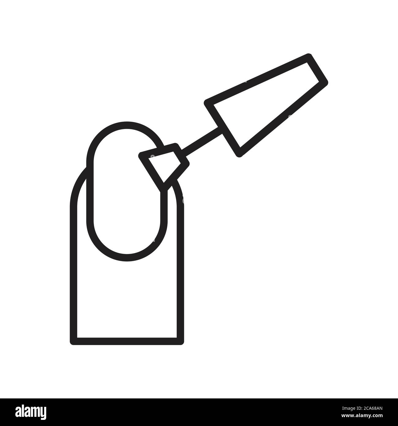 nail art beauty icon vector Stock Vector Image & Art - Alamy