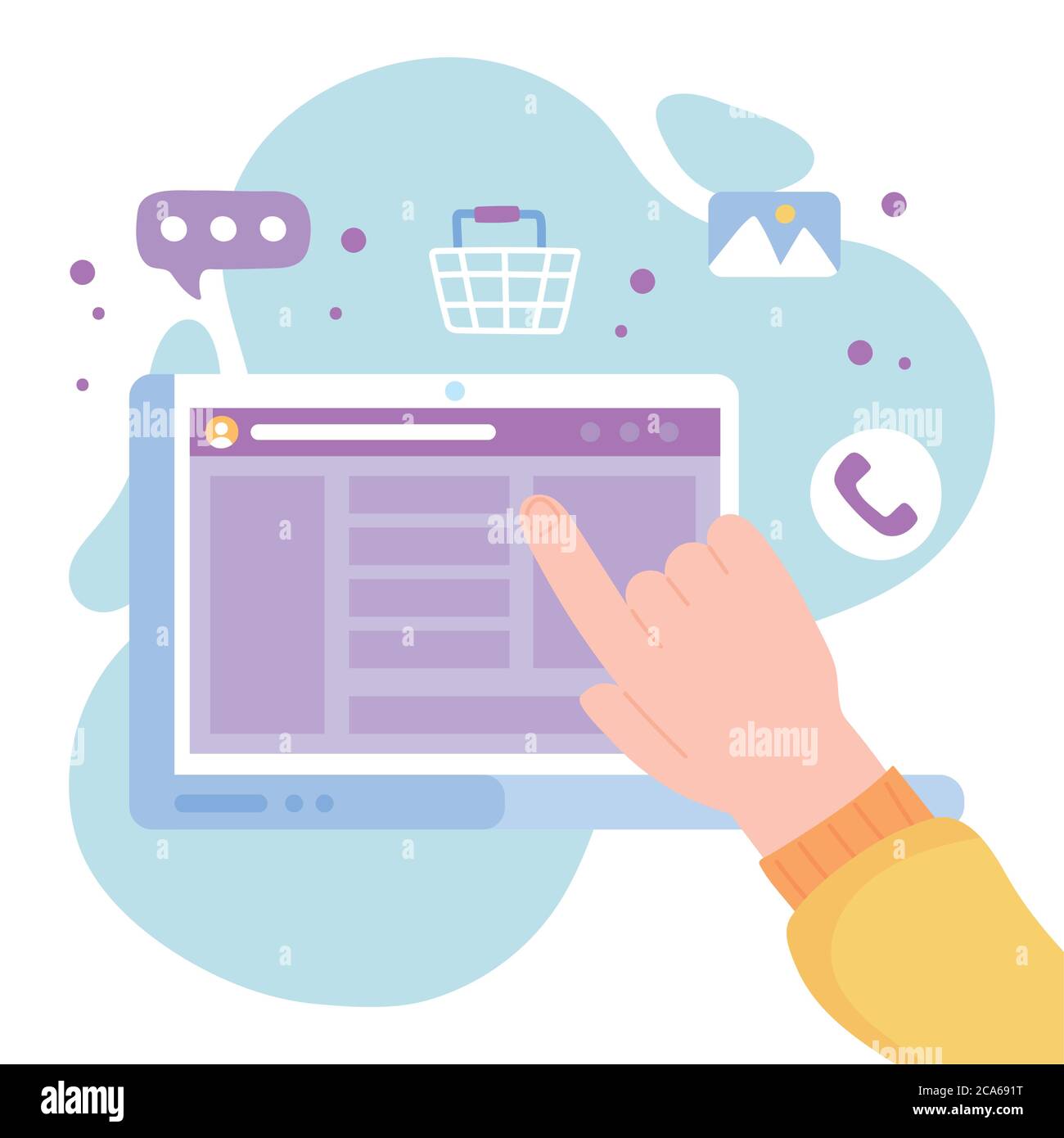 hand website shopping social network communication system and ...