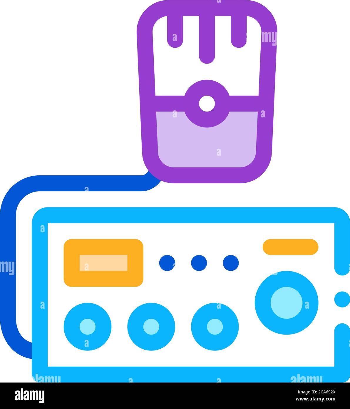 police radio icon vector outline illustration Stock Vector Image & Art ...