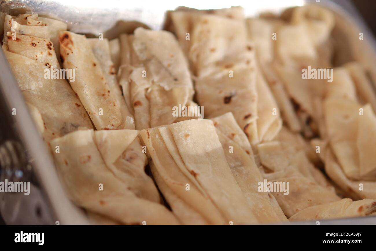 Roti or Chapati a popular traditional indian breakfast food Stock Photo ...