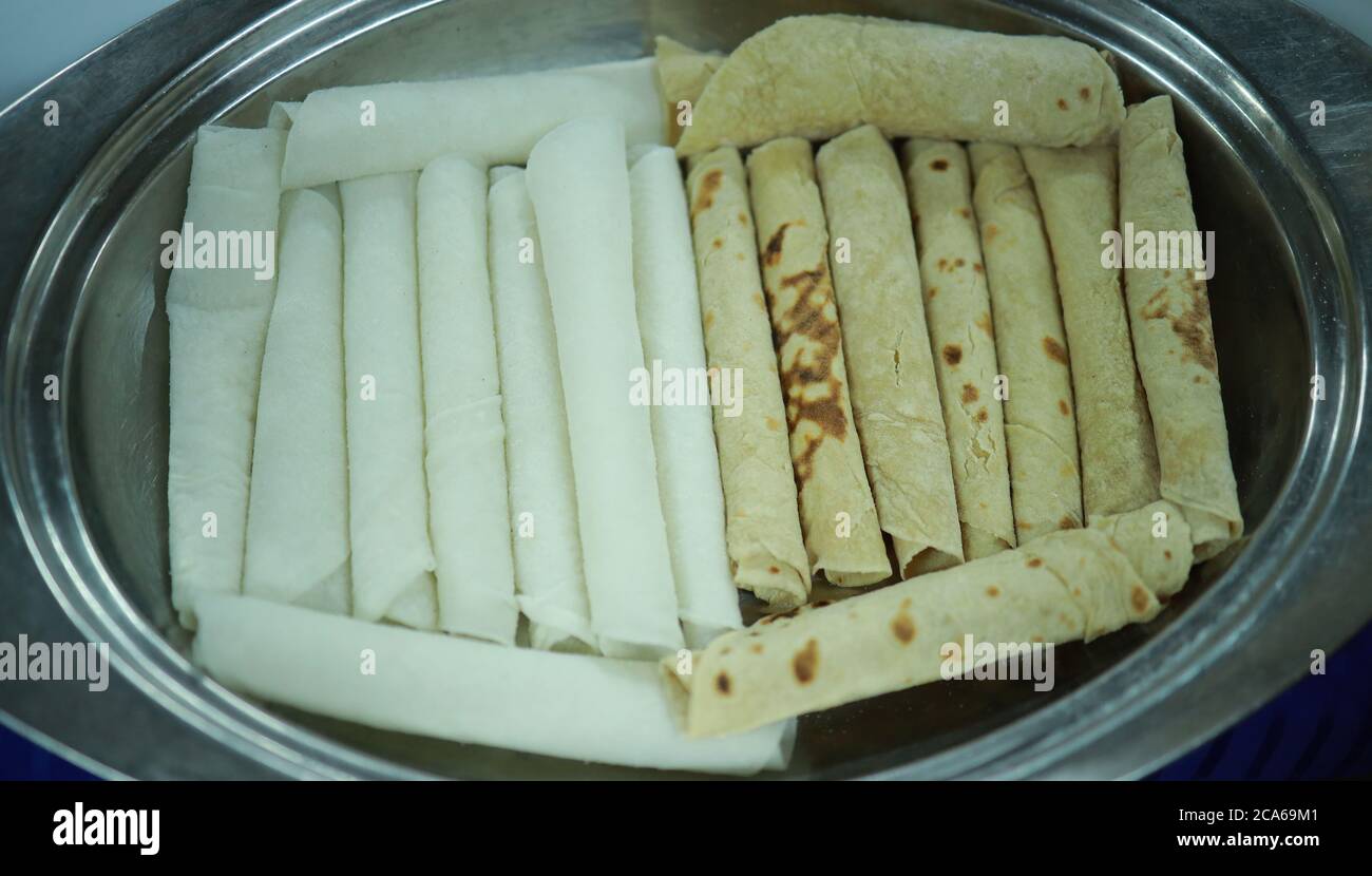 Roti or Chapati a popular traditional indian breakfast food Stock Photo ...