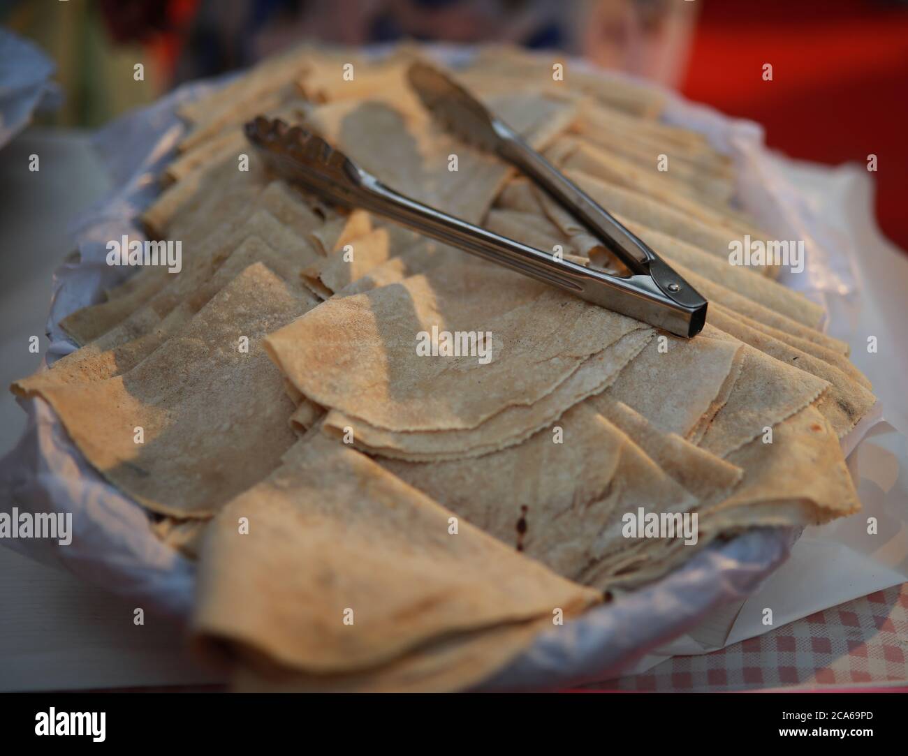 Roti or Chapati a popular traditional indian breakfast food Stock Photo ...