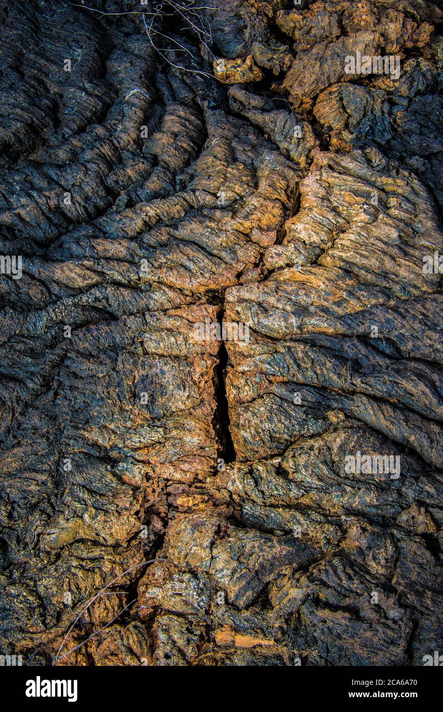 Cooled off lava on the Galapagos Islands Stock Photo - Alamy