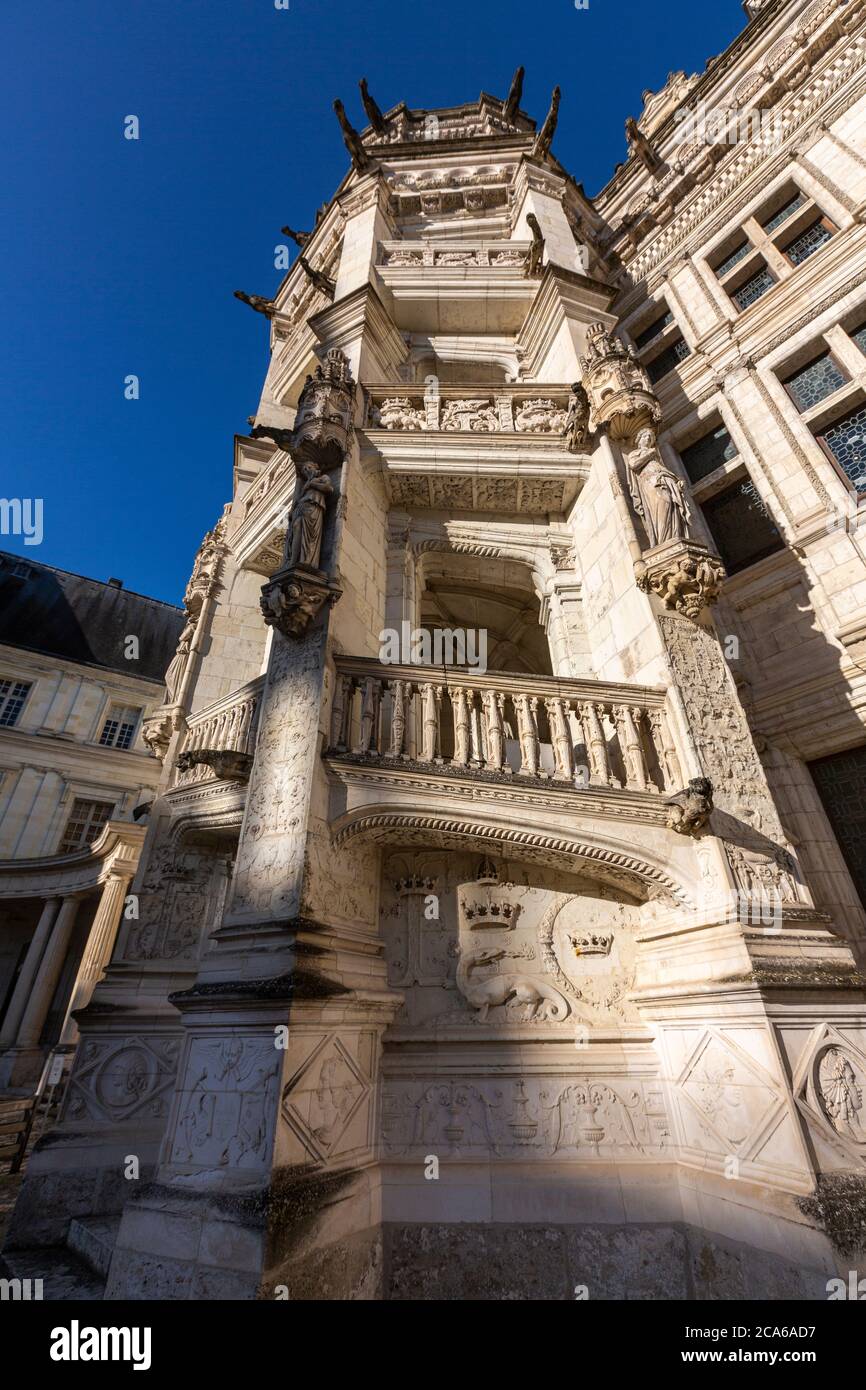 Staircase of blois hi-res stock photography and images - Alamy