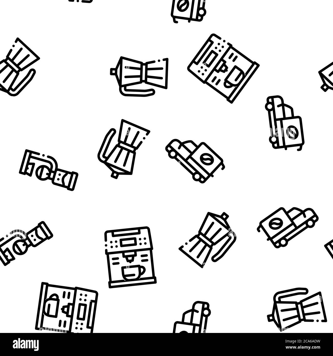 Coffee Energy Drink Seamless Pattern Vector Stock Vector Image & Art ...