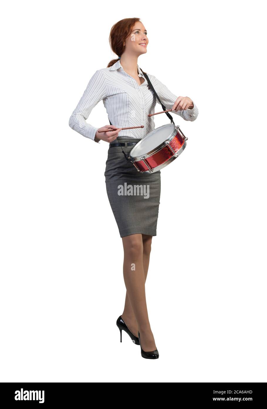 Woman looking work art Cut Out Stock Images & Pictures - Alamy