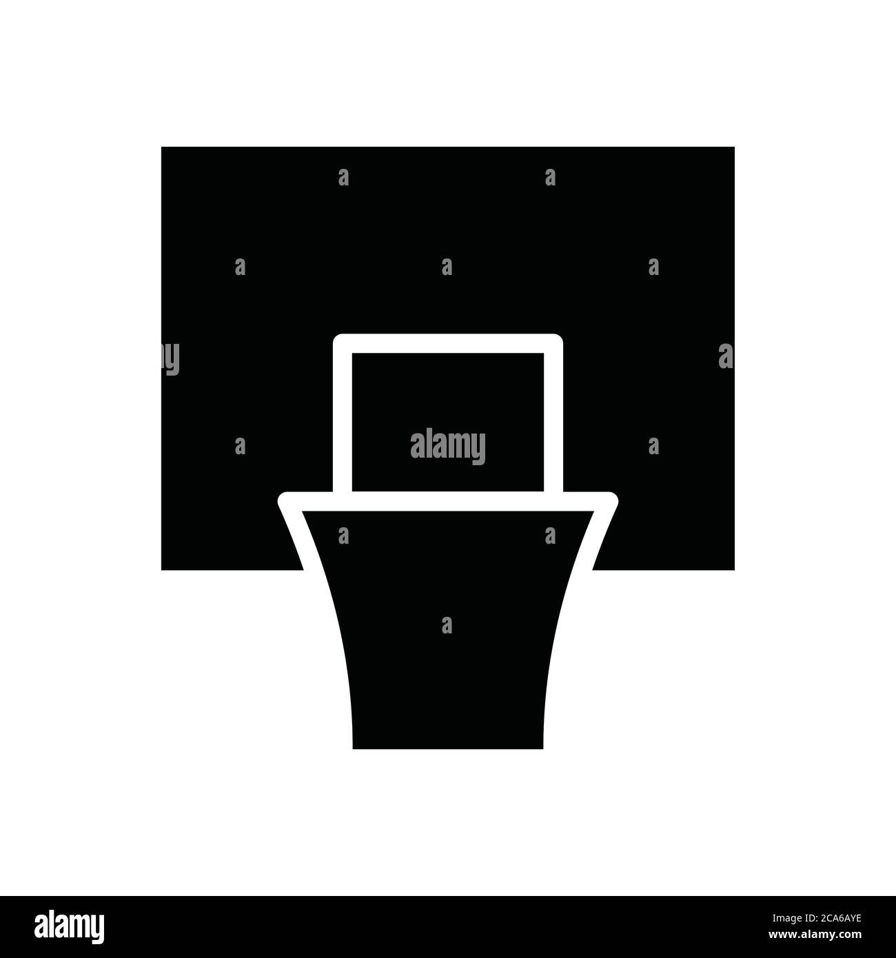 Empty sports court shot Stock Vector Images - Alamy