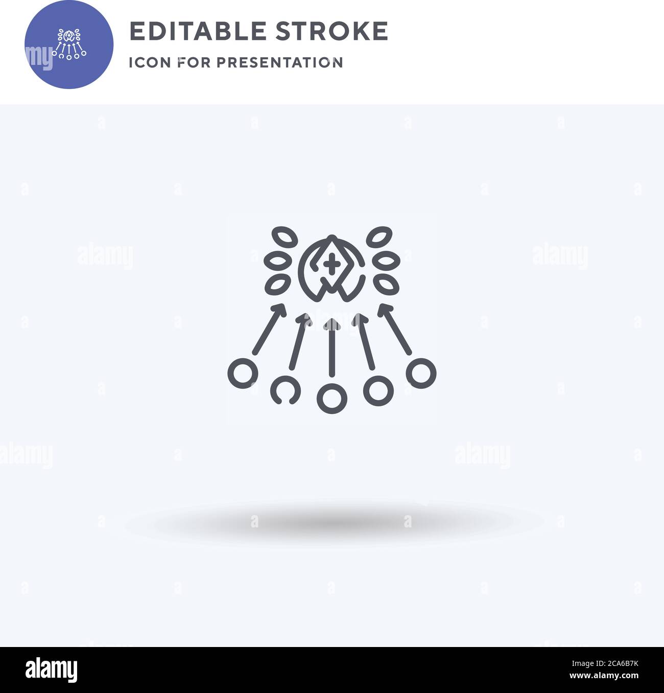 Strategy icon vector, filled flat sign, solid pictogram isolated on ...