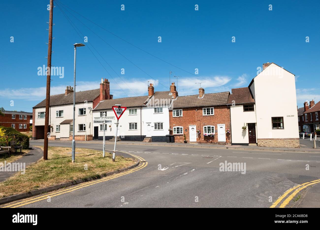 Urban village buildings background Stock Photo - Alamy