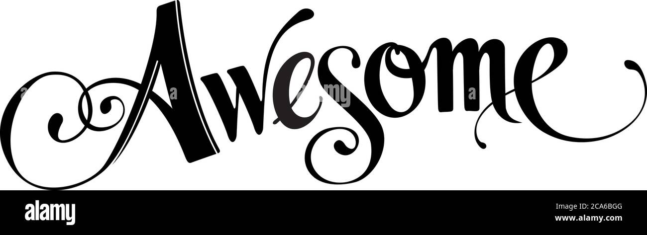 Vector version of my own calligraphy Stock Vector Image & Art - Alamy