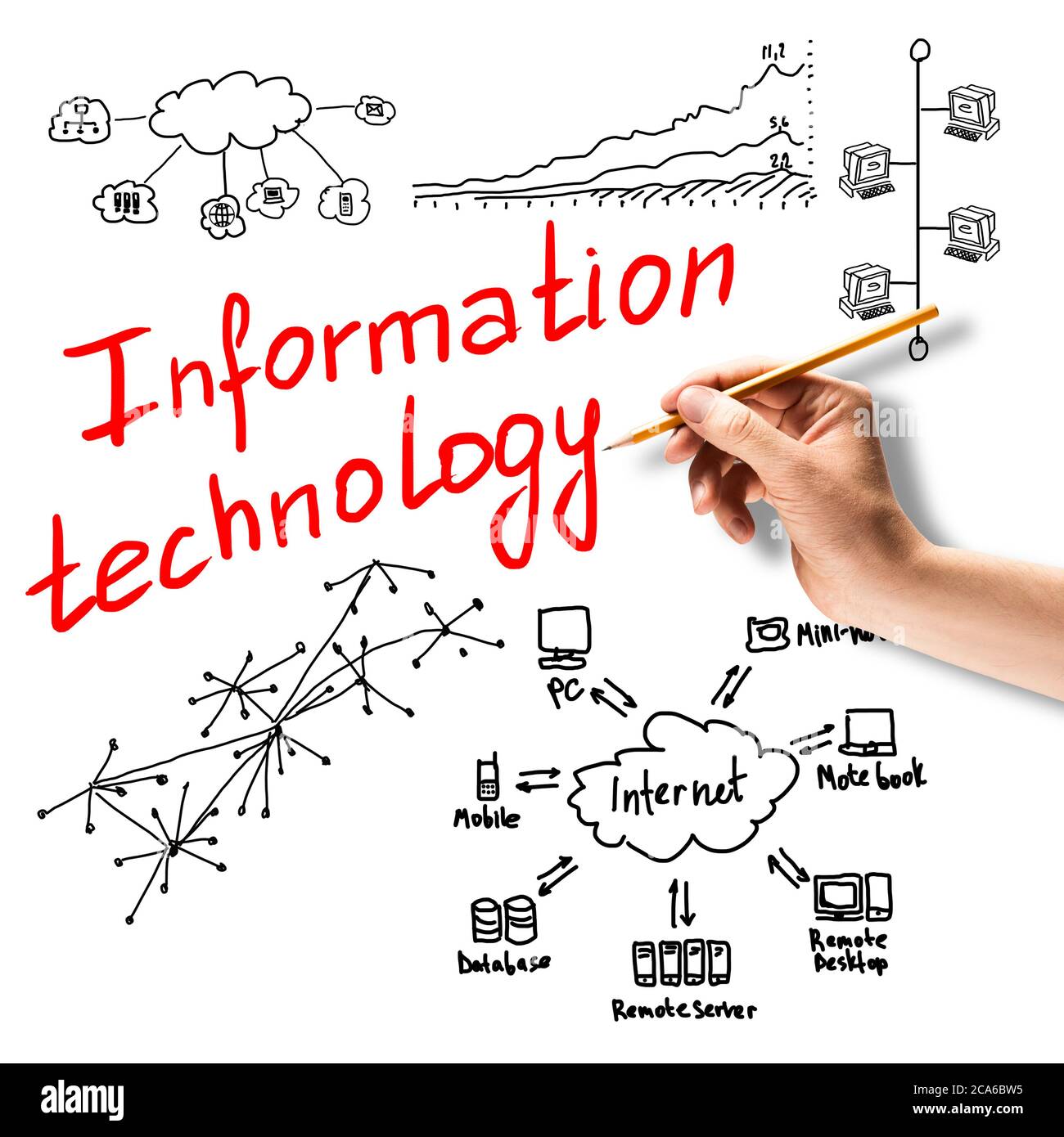 Data management information info Cut Out Stock Images & Pictures - Alamy