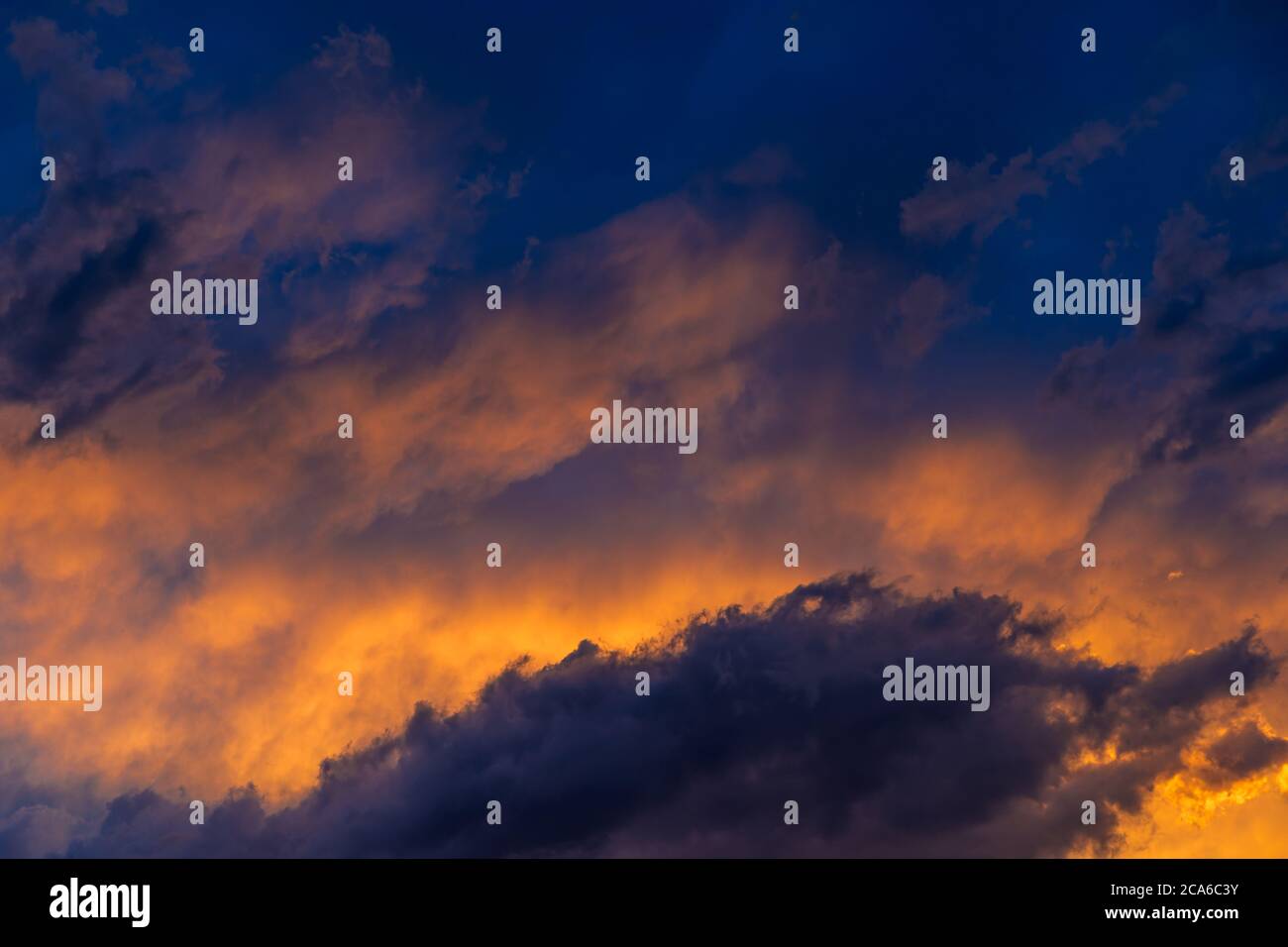 colorful sky with clouds at sunset. background wallpaper Stock Photo ...