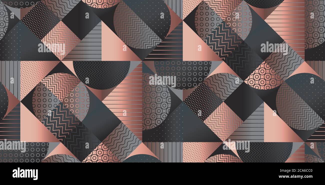 Elegant deep gray geometry seamless pattern for background, wrap ...