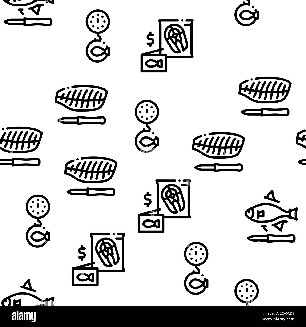 Fishing Industry Business Process Seamless Pattern Vector Stock Vector ... Fishing Industry Business Process Seamless Pattern Vector Stock Vector ...