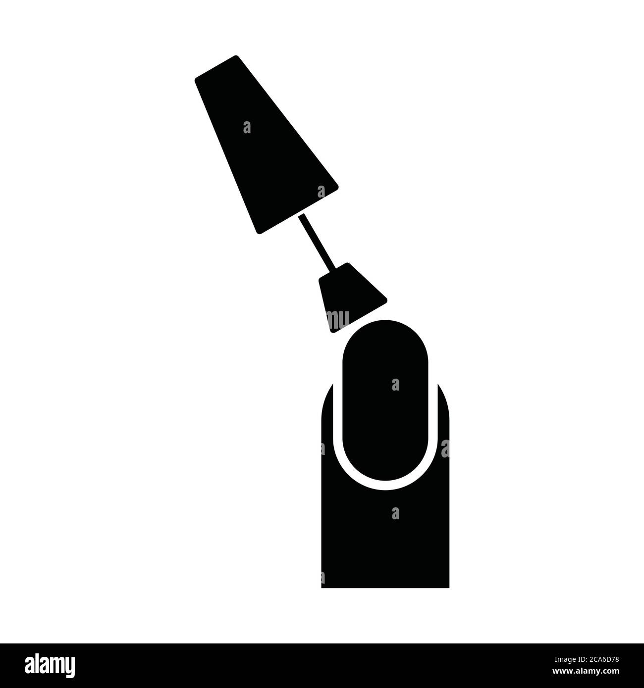 nail art beauty icon vector Stock Vector Image & Art - Alamy