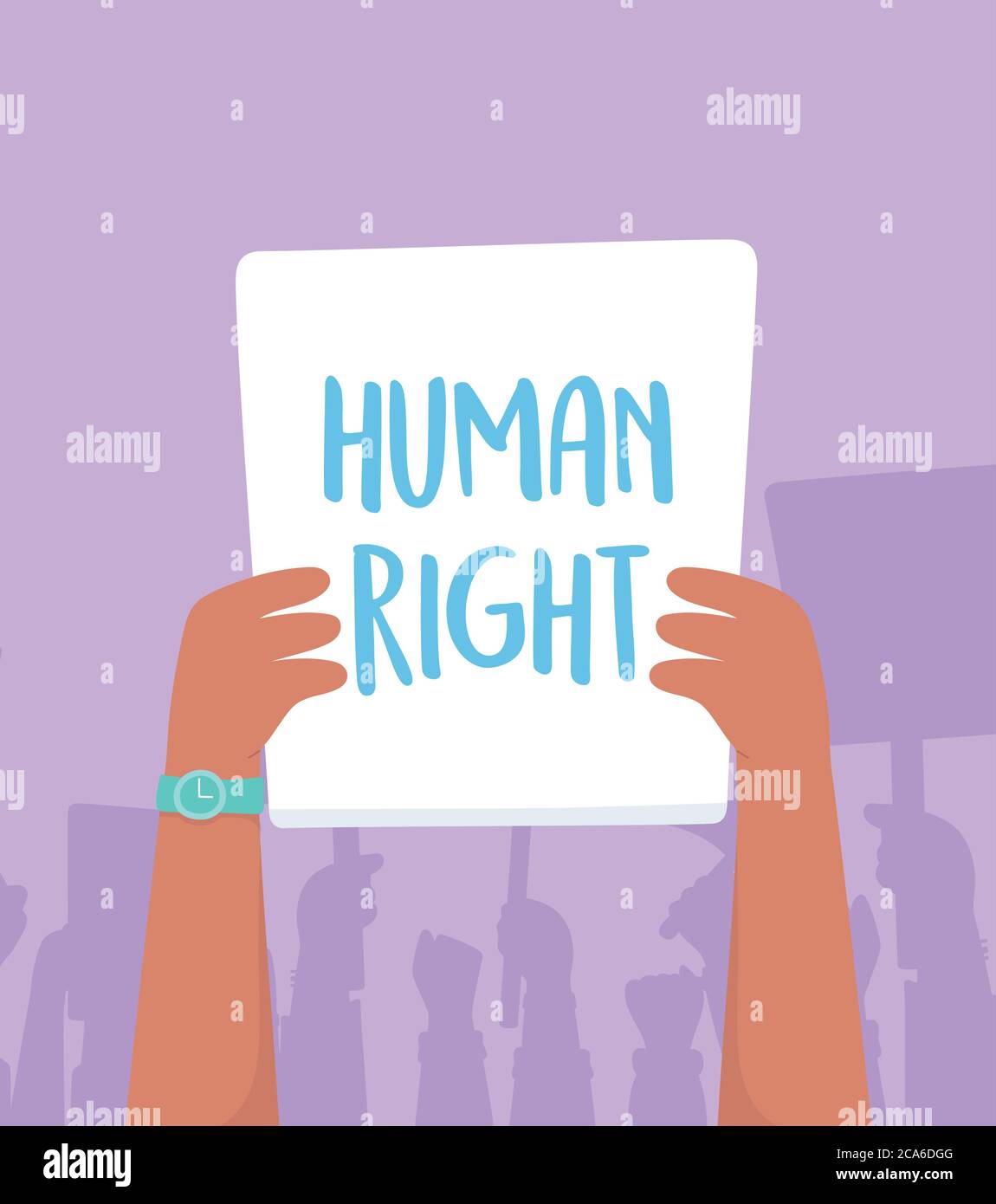 manifestation activists, protest raised arm with fight for rights ...