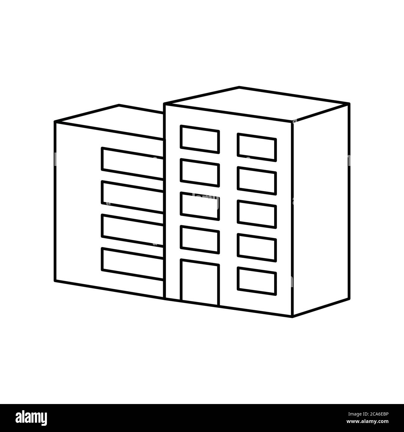 building icon vector Stock Vector Image & Art - Alamy