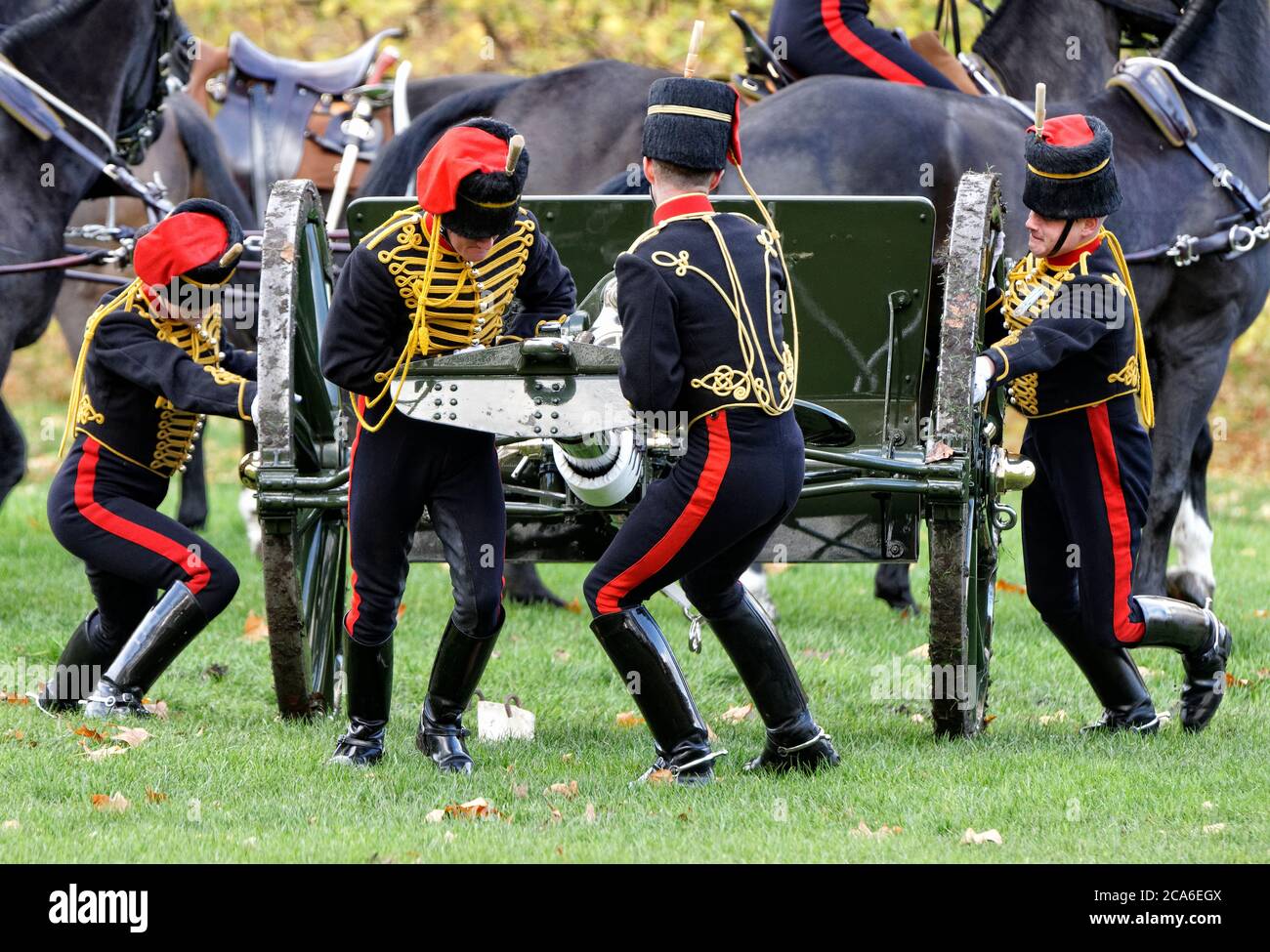 King's Troop, Royal Horse Artillery, London Stock Photo - Alamy