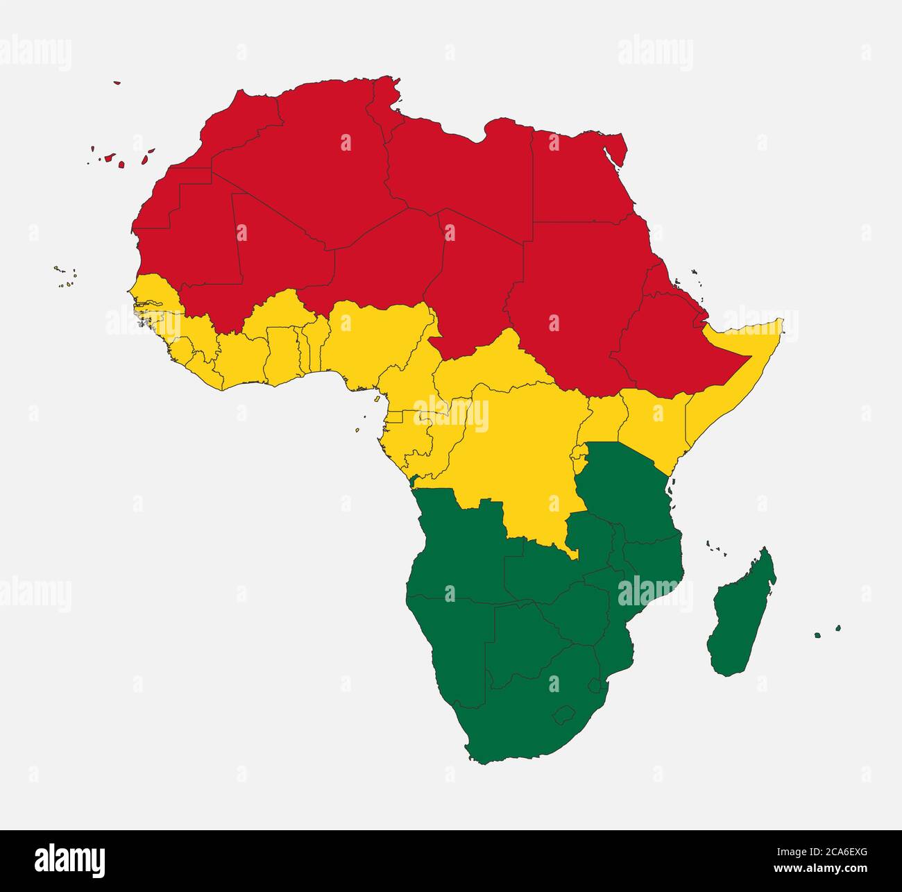 Political map of africa country name hi-res stock photography and ...