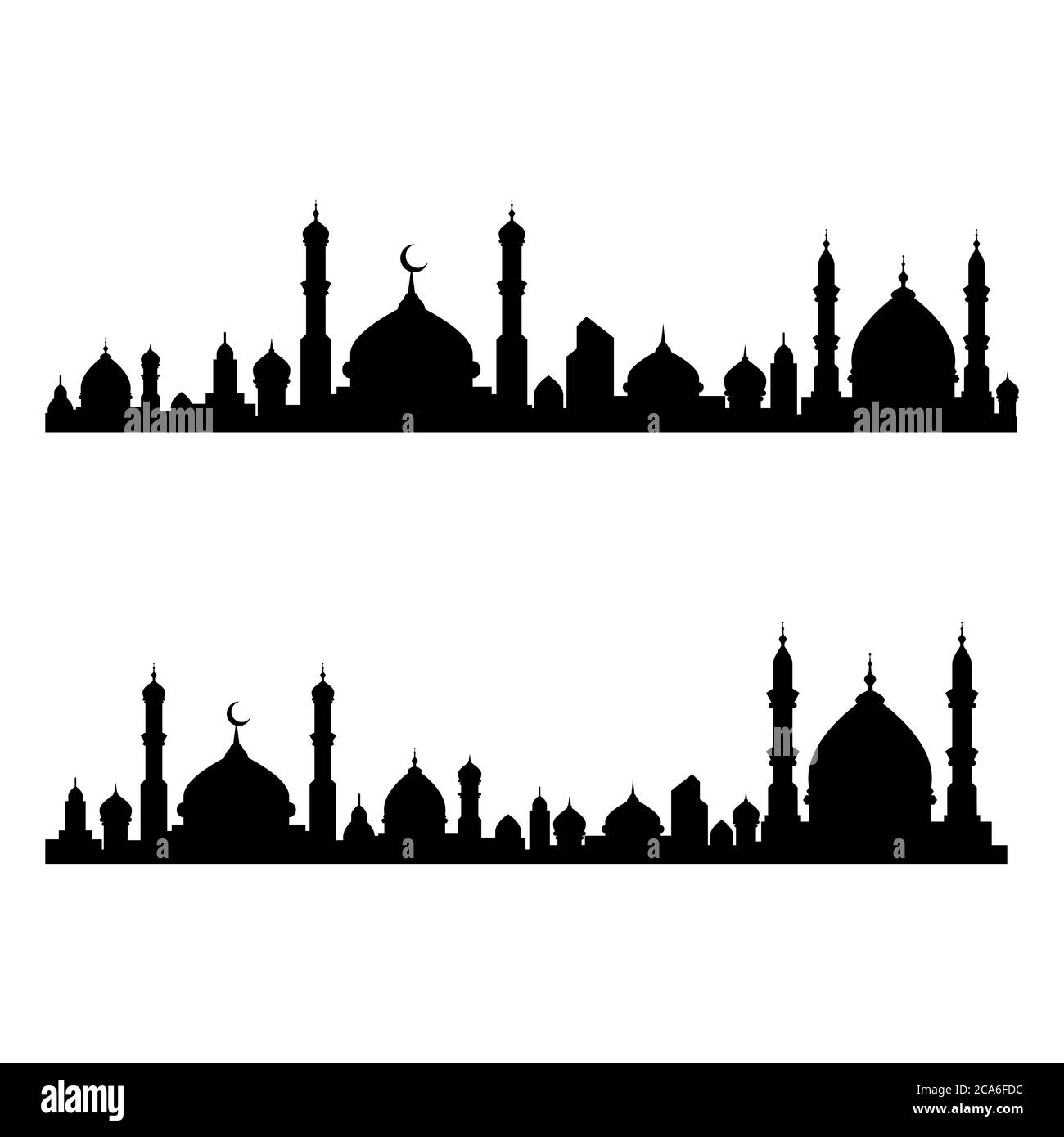 Vector mosque islamic background design Black and White Stock Photos ...