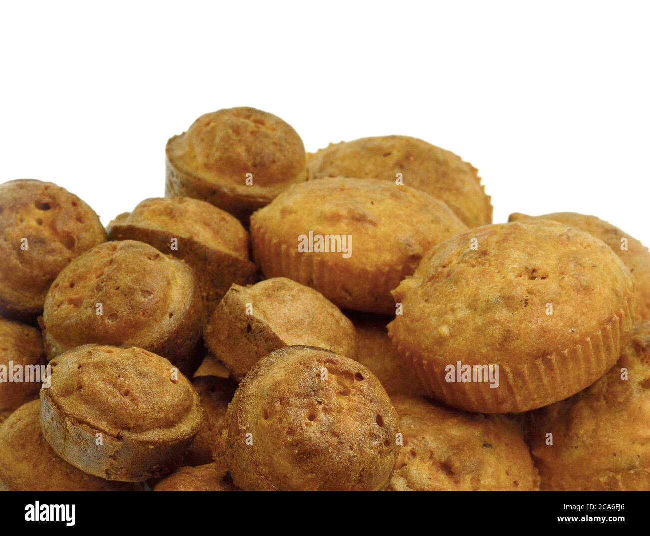Isolated salt muffins on white background Stock Photo - Alamy