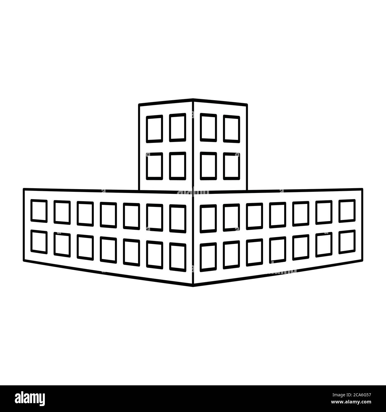 building icon vector Stock Vector Image & Art - Alamy