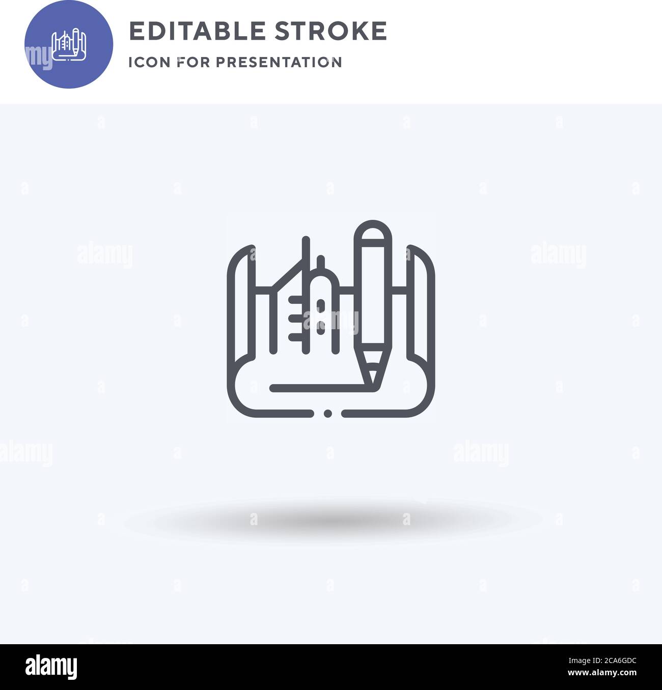 Architecture icon vector, filled flat sign, solid pictogram isolated on ...