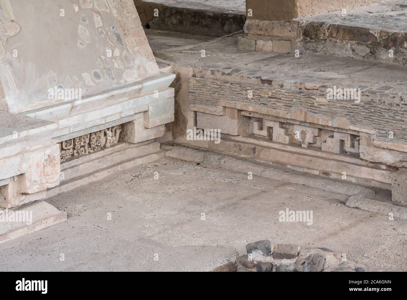 A stucco frieze depicting ruler Lord 8 Owl and his wife, Lady 3 ...