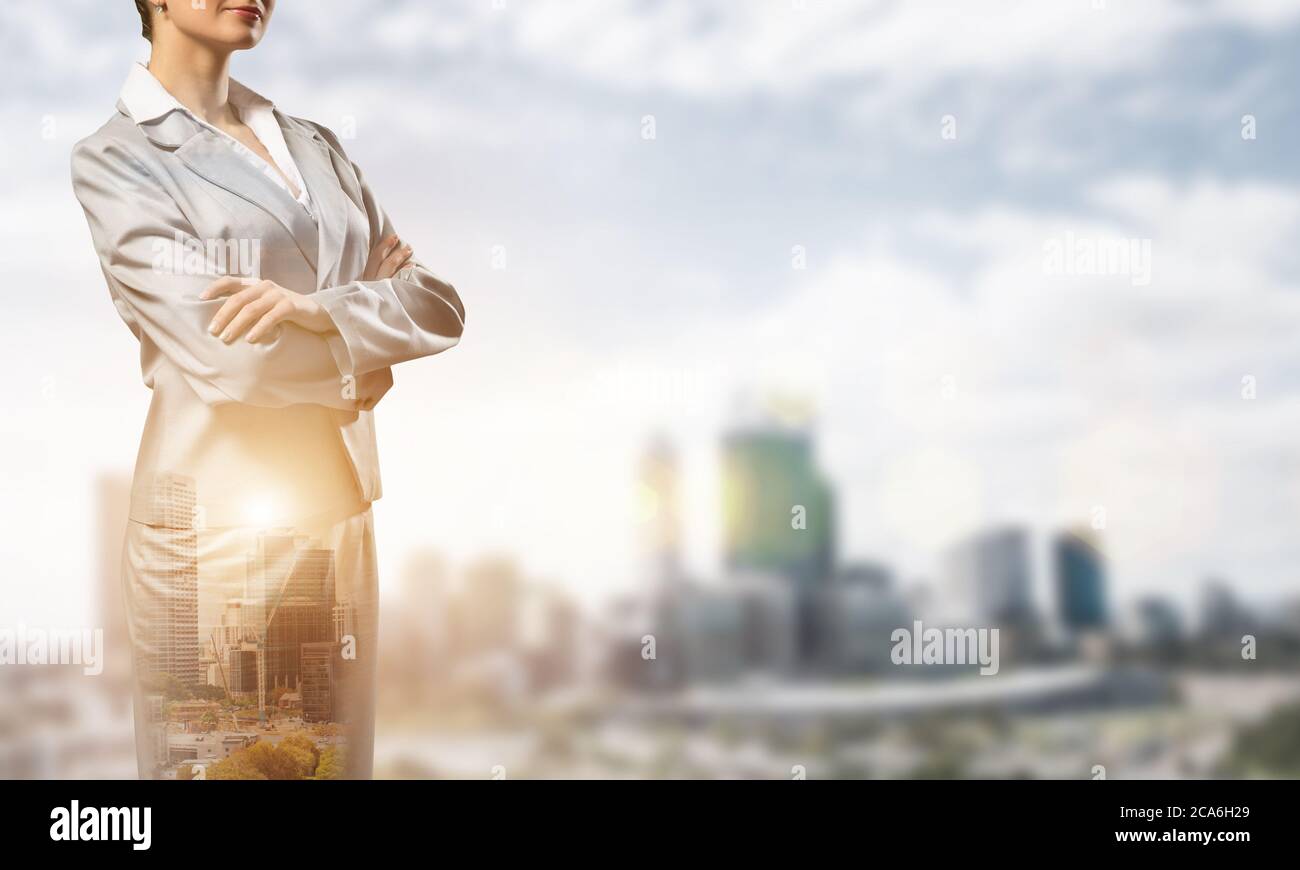 Confident business leader Stock Photo - Alamy