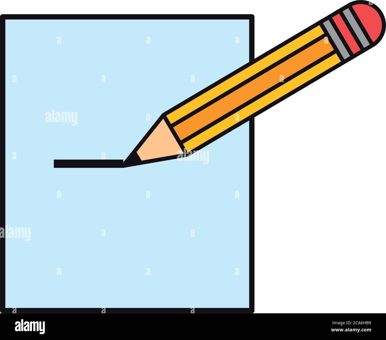 pencil school supply isolated icon vector illustration design Stock ...