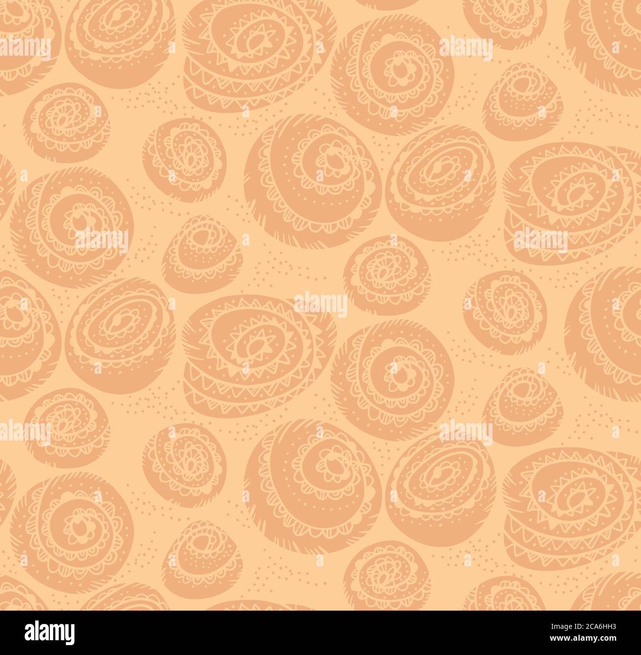 Bakery wrapping paper with cinnamon bun seamless pattern for background ...
