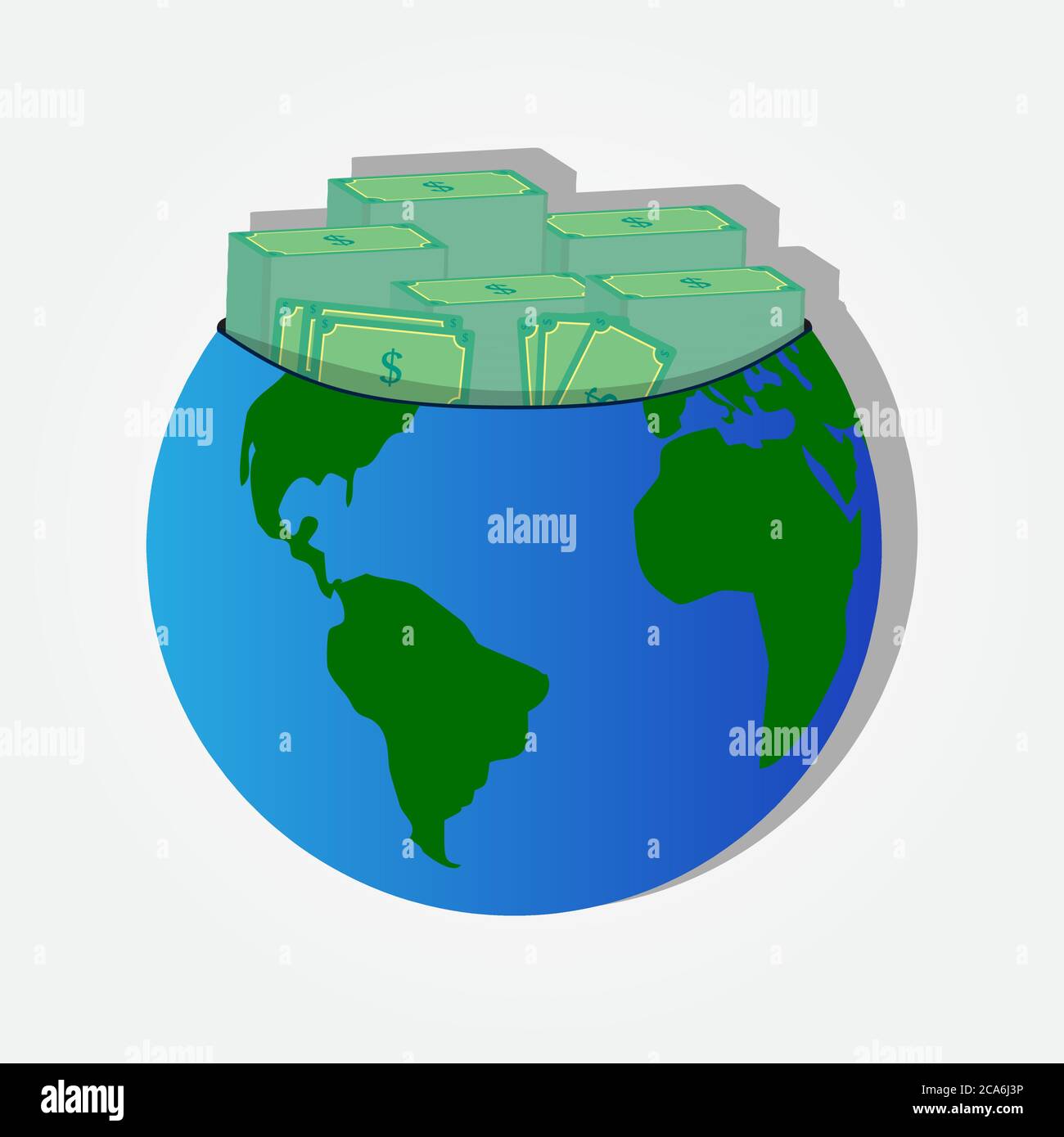 Banknotes world map Stock Vector Images - Alamy