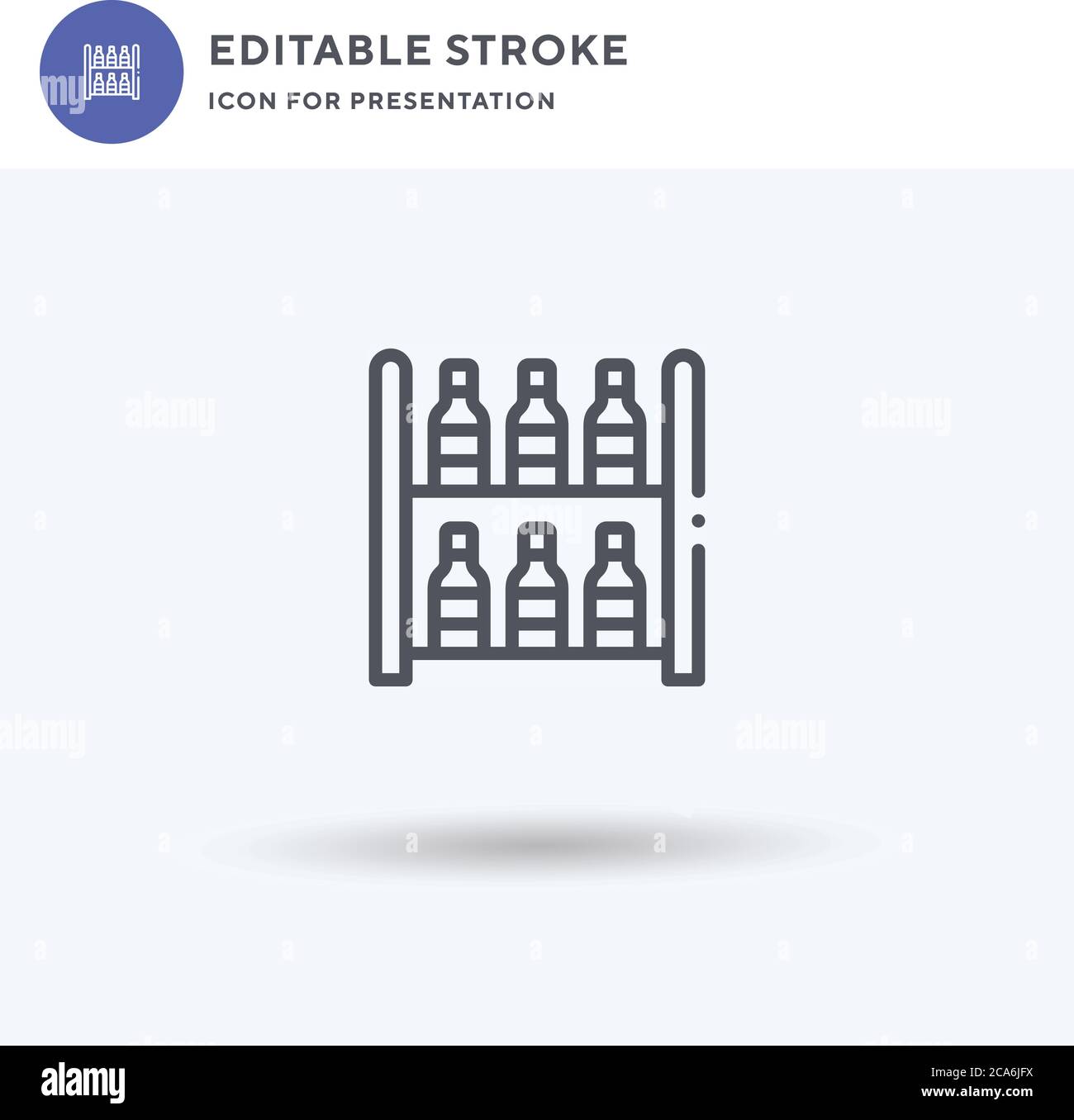 Bottle Rack icon vector, filled flat sign, solid pictogram isolated on ...