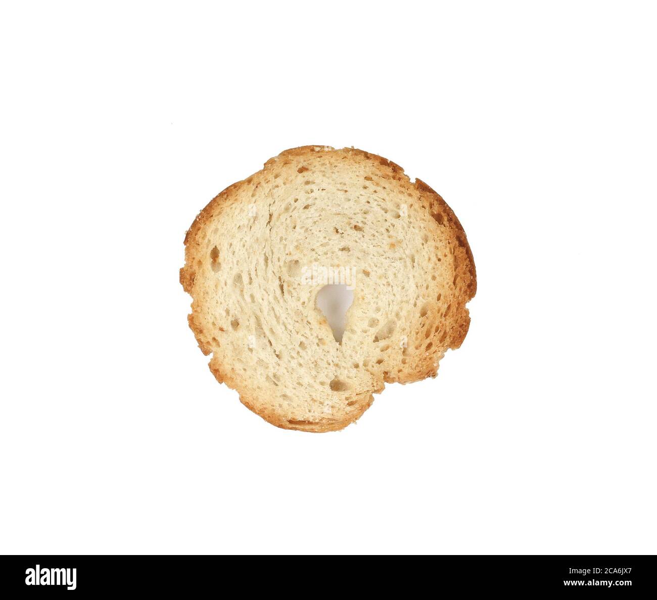 Bake rolls. Mini bread chips isolated on white background. Round bread ...