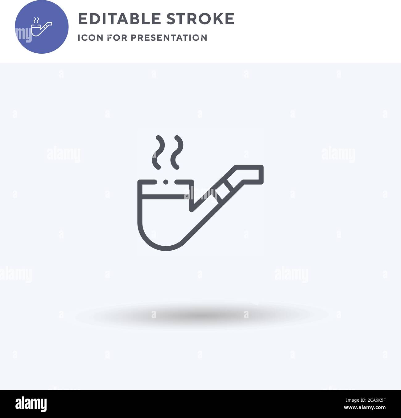 Pipe icon vector, filled flat sign, solid pictogram isolated on white ...