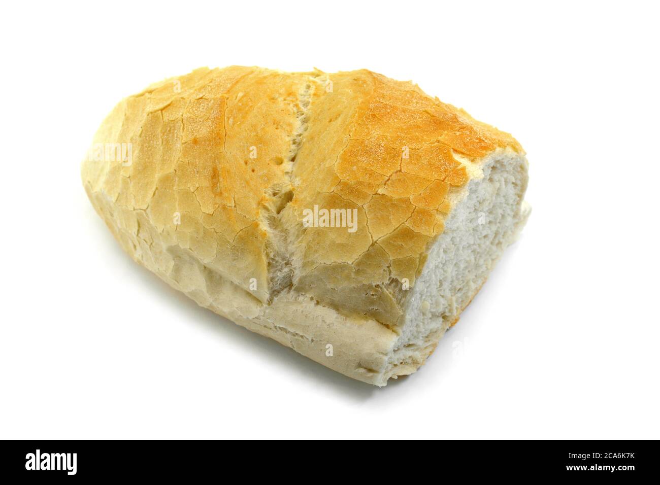 loaf of bread isolated on white background Stock Photo - Alamy