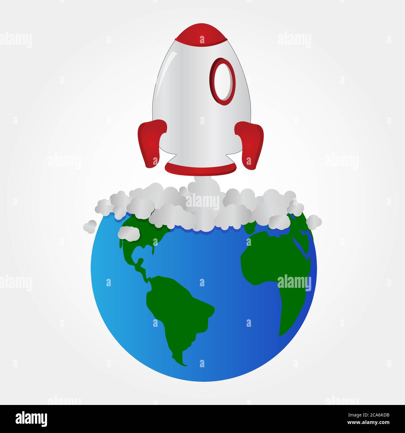 Rocket launch of planet earth Stock Vector Image & Art - Alamy