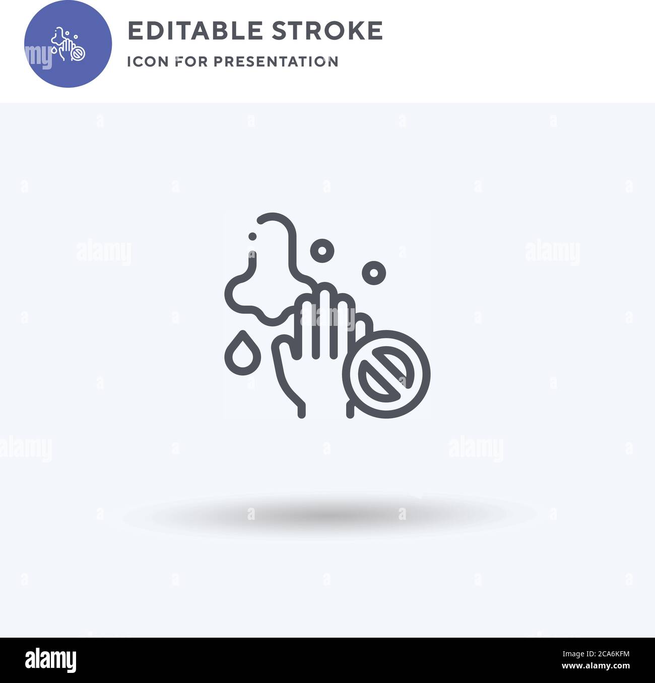 Avoid icon vector, filled flat sign, solid pictogram isolated on white ...