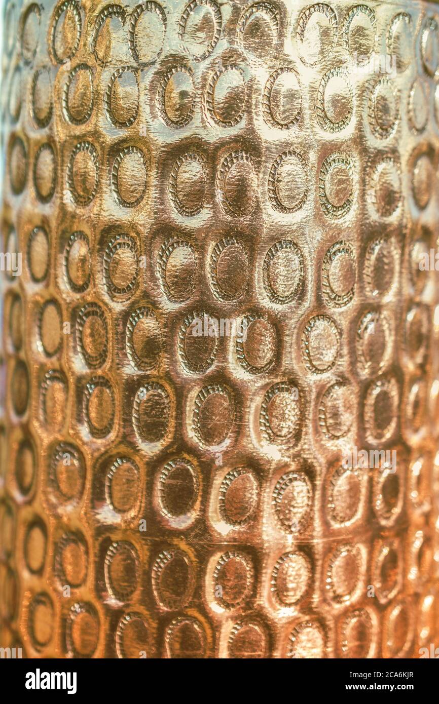 Example of art patterns applied on metals Stock Photo - Alamy