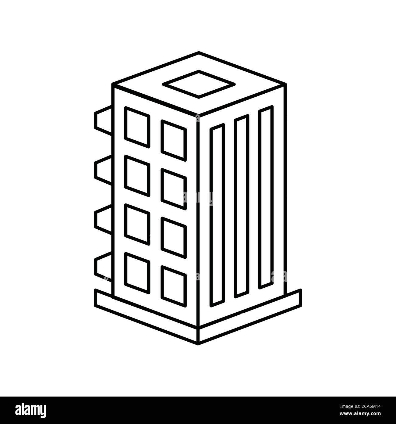 building icon vector Stock Vector Image & Art - Alamy