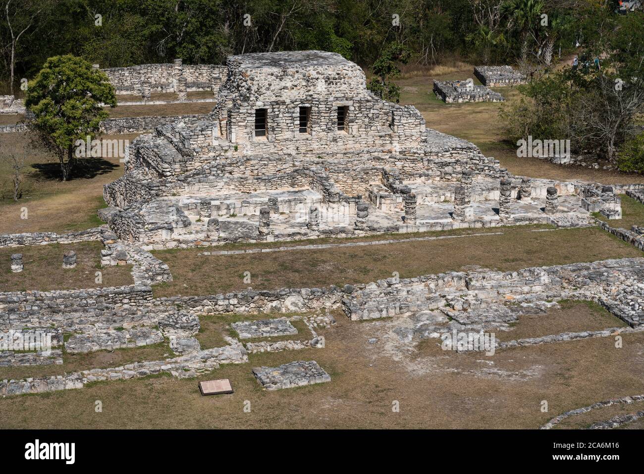 The Temple of the Painted Niches in the ruins of the Post-Classic Mayan ...