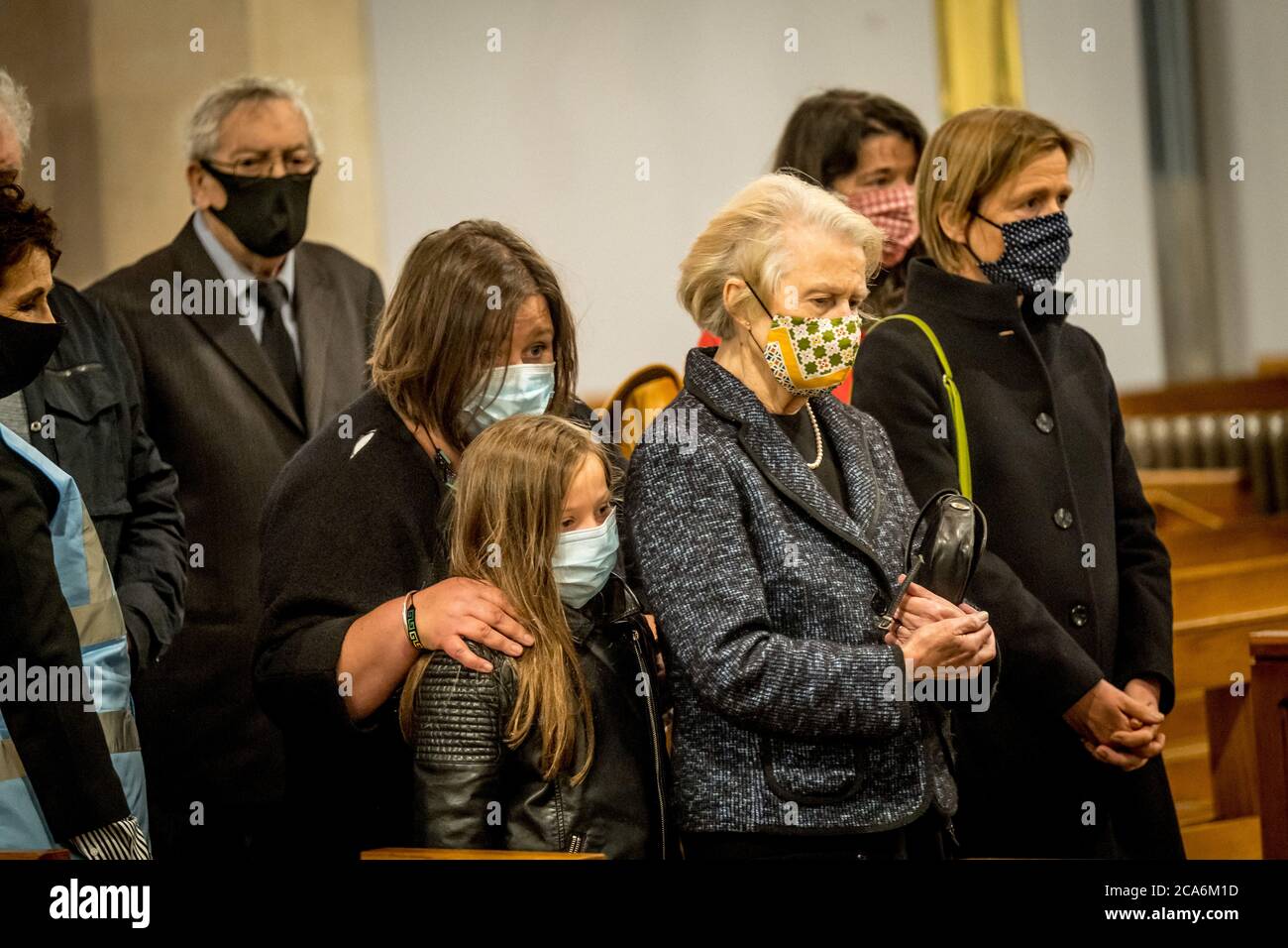 Pat Hume arrives with her daughters, Mo, Aine and Therese as her ...