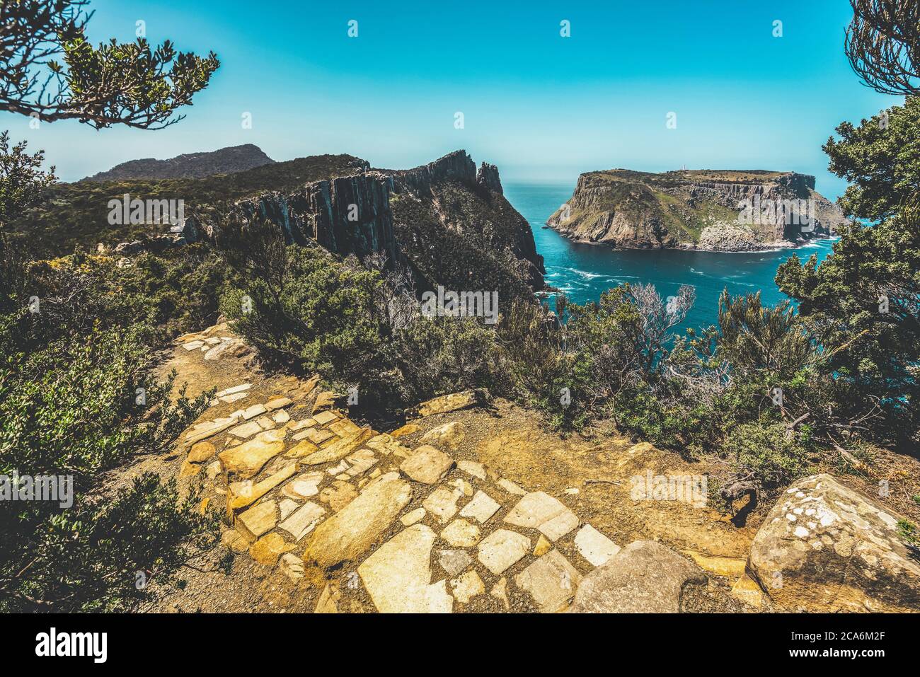 Landscape of Tasman peninsula, Tasmania, Australia Stock Photo - Alamy
