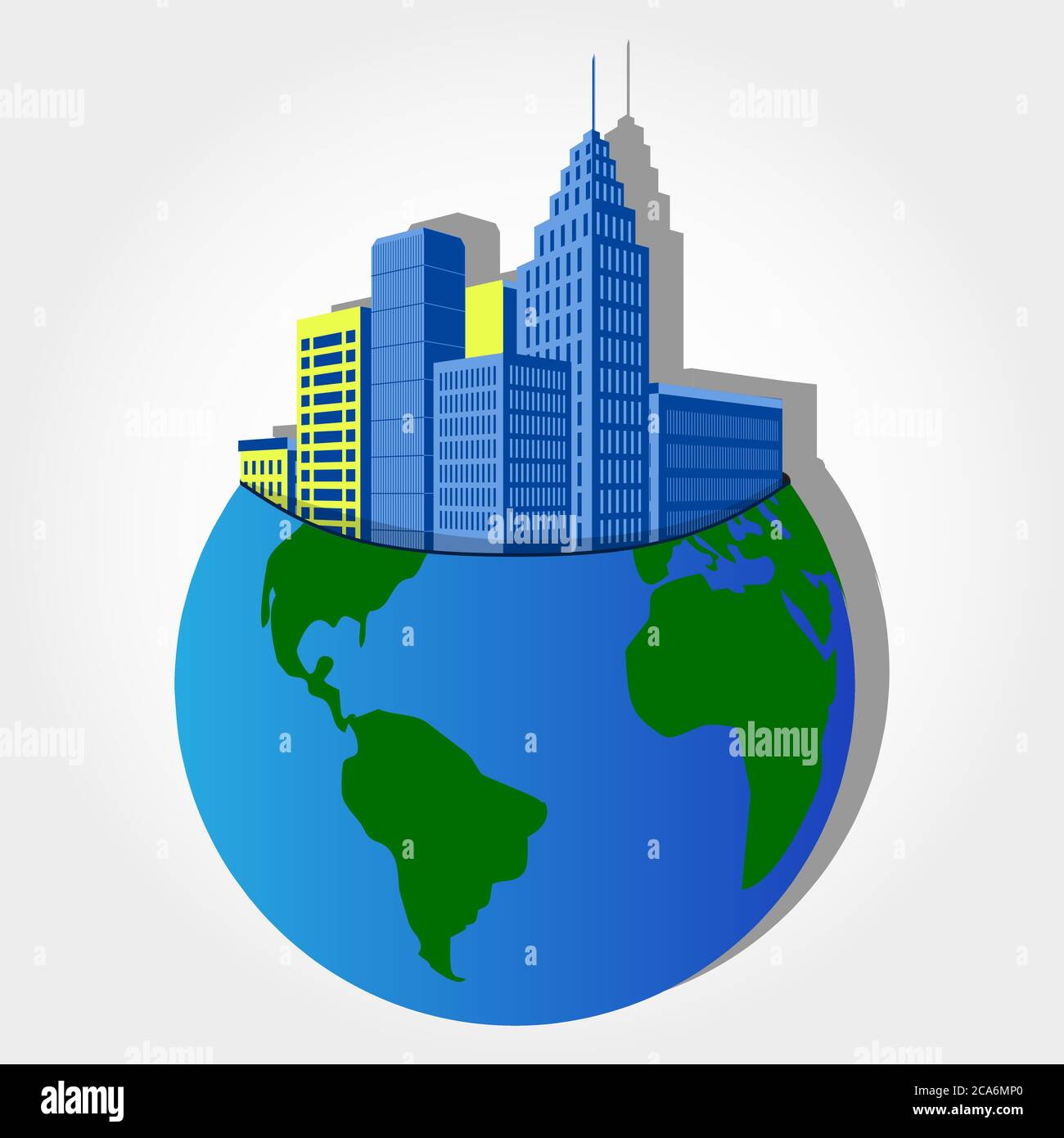 Buildings rising Stock Vector Images - Alamy